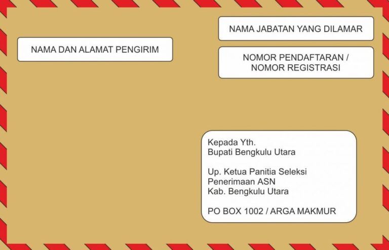 Syarat & Contoh Amplop Berkas CPNS Yg Benar