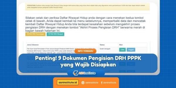 Penting! 9 Dokumen Pengisian DRH PPPK Yang Wajib Disiapkan